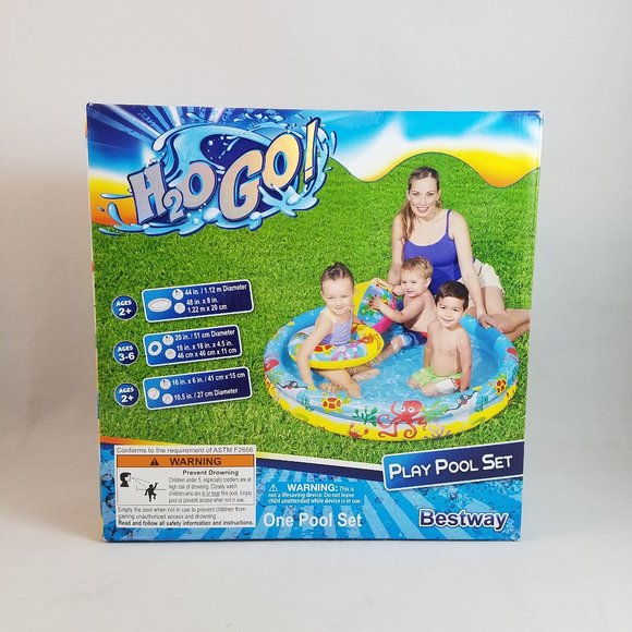 Bestway | Games | New H2 Go Play Pool Set Pool Floatie And Ball | Poshmark
